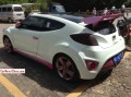 Hyundai Veloster has a bit of Pink in China
