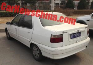 Spotted in China: Citroen Elysee VIP in white