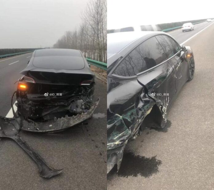 Tesla Model Y Chinese owner claims wheel fell off while driving