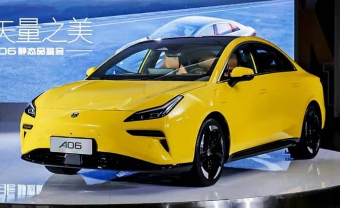 Hycan A06 Electric Sedan Sells Over 30,000 Units In Three Days In China