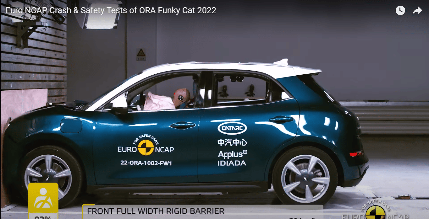 Ora Funky Cat And Wey Coffee 01 Earn 5 Stars In Euro Ncap Safety Ratings