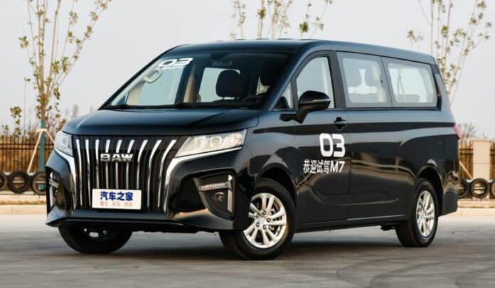 BAIC BAW M7 MPV Announced In China, Priced Below 13,700 USD