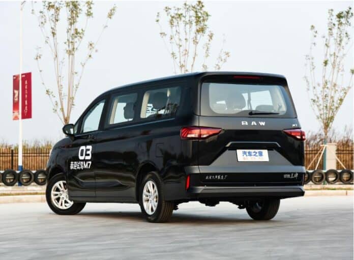 BAIC BAW M7 MPV Announced In China, Priced Below 13,700 USD