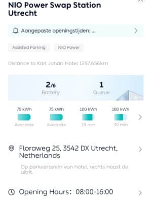 Nio launched its fourth swap station in the Netherlands, Utrecht