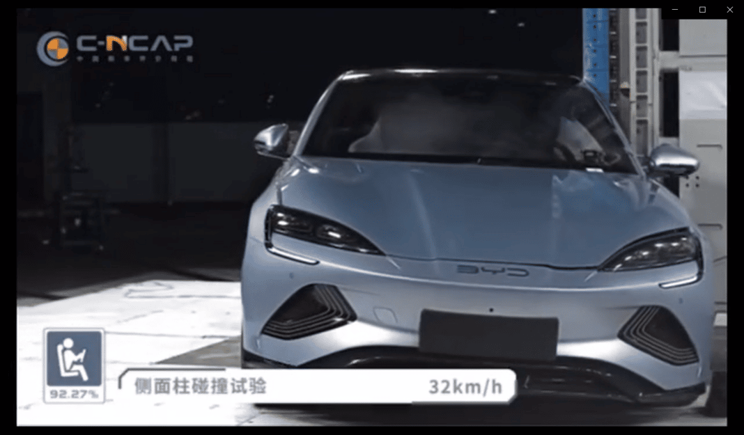 BYD Seal Scores 5 Stars In C-NCAP Crash Test In China