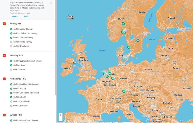 Nio launched its fourth swap station in the Netherlands, Utrecht