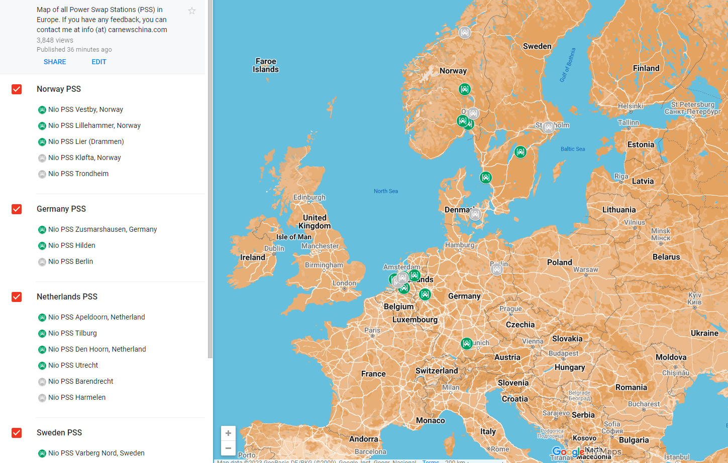 Nio launched its fourth swap station in the Netherlands, Utrecht