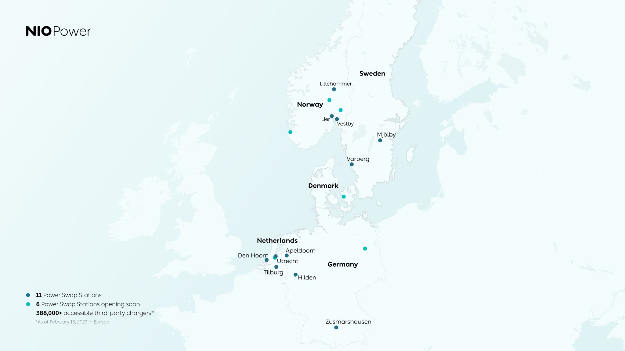 Nio officially opened a new swap station in Utrecht, Netherlands