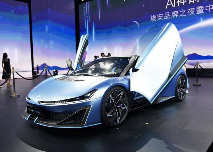 "China's first EV supercar" - Aion Hyper SSR - spotted on production line