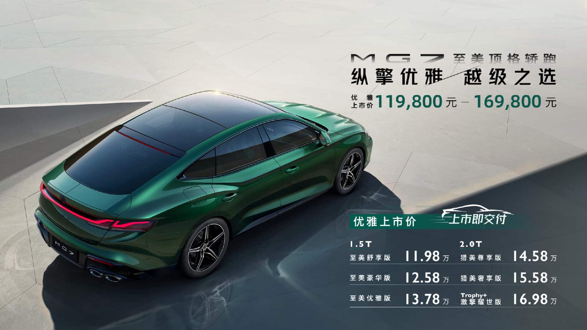 MG7 sedan launched in China with 261 hp. Starting from 17,400 USD
