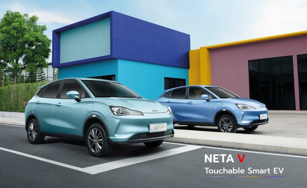 Neta exports 3,600 Neta V EVs to Thailand from China