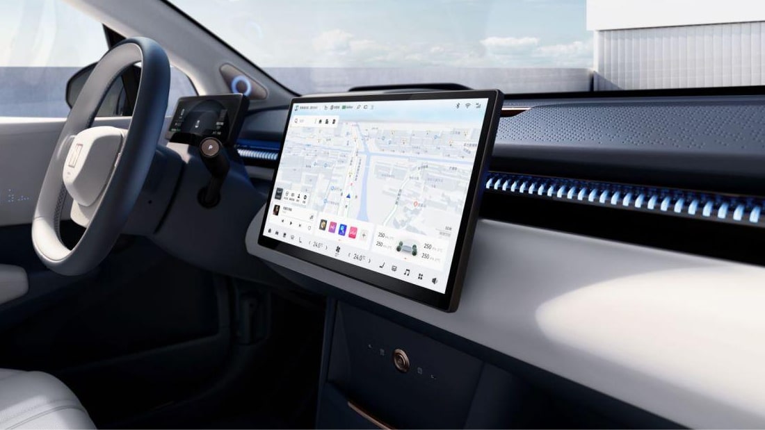 Zeekr X interior officially unveiled in China with a huge screen