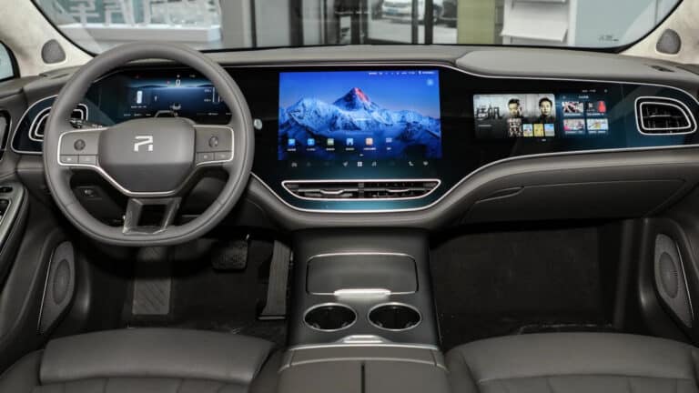 Rising Auto F7 from SAIC launched in China with swappable batteries. Starts at 30,500 USD