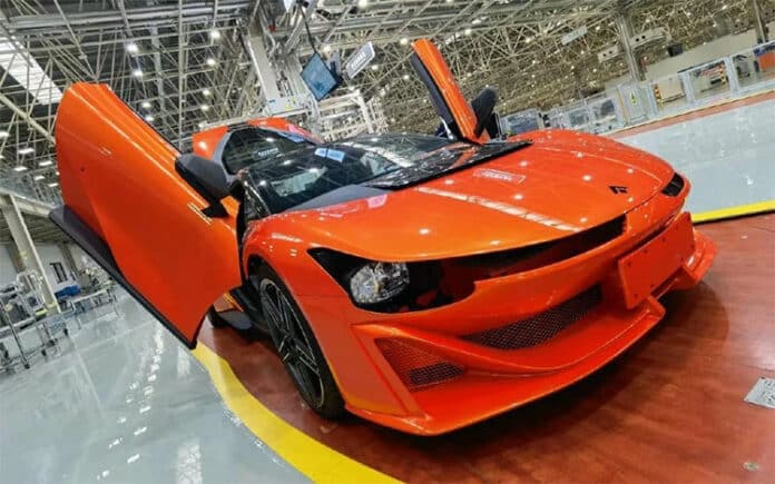 "China's first EV supercar" - Aion Hyper SSR - spotted on production line