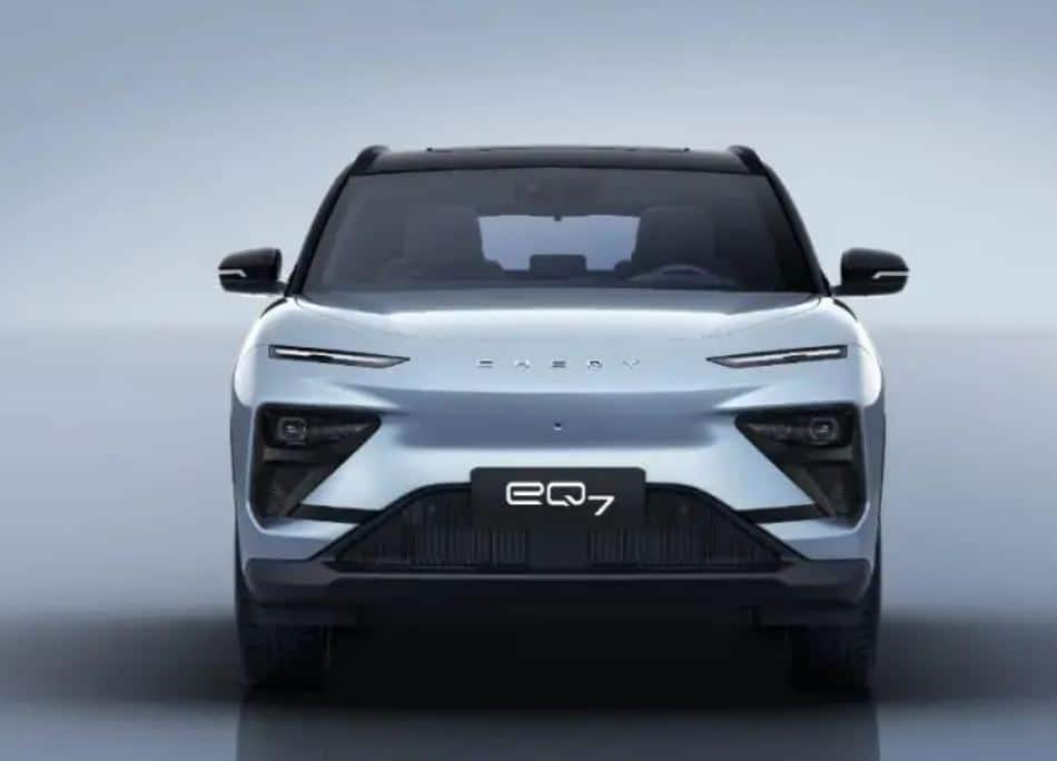 Chery eQ7 pure electric SUV official images revealed in China with a 155kW motor