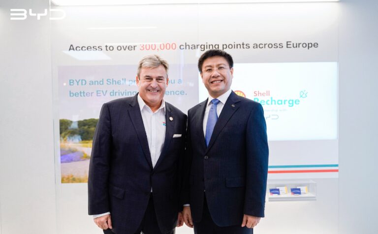 BYD owners now have access to 300,000 Shell EV chargers around Europe