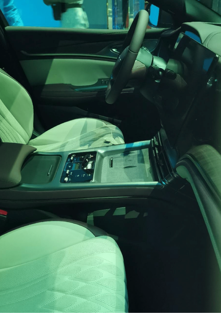 BYD Chaser 07 interior exposed in China with a large screen