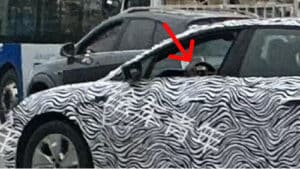 Hongqi E001 EV sedan with swappable battery and 800-km range spied in China