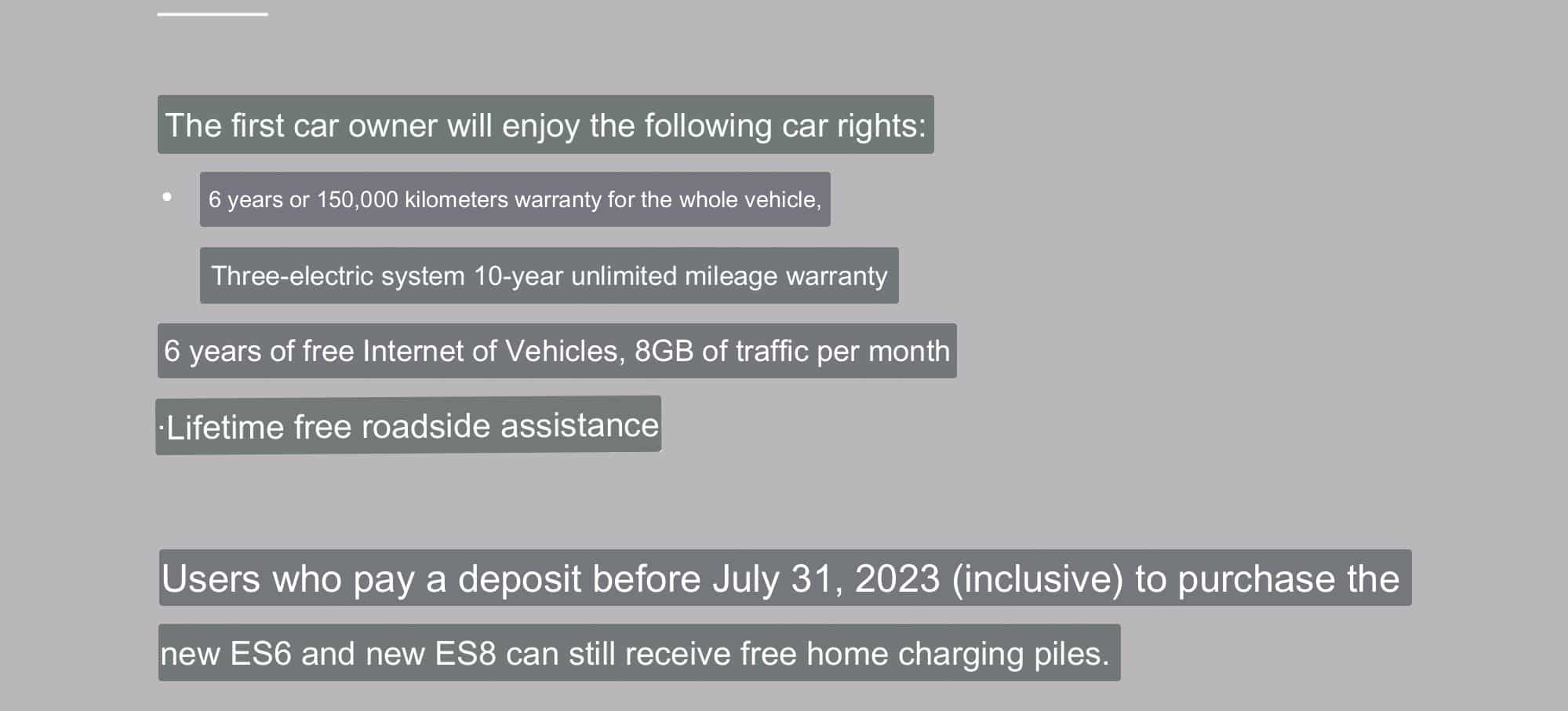 Nio joins the price war, lowering cost of every model by 4,200 USD. ES6 NT2 included