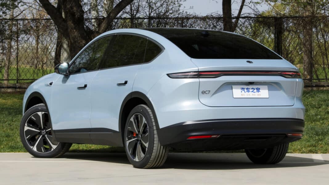 Nio EC6 NT2 fastback SUV was spied in the wild in China. To debut at the Chengdu Auto Show