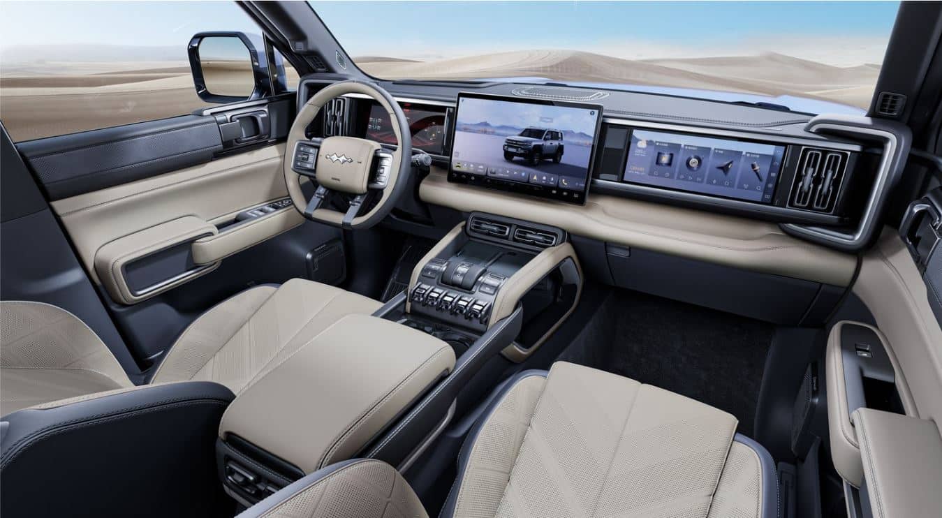 BYD's Fang Cheng Bao Bao 5 off-road SUV interior images revealed in China