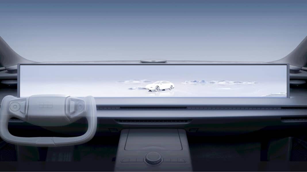 Geealy Galaxy E8 sedan revealed interior with a 1-meter screen