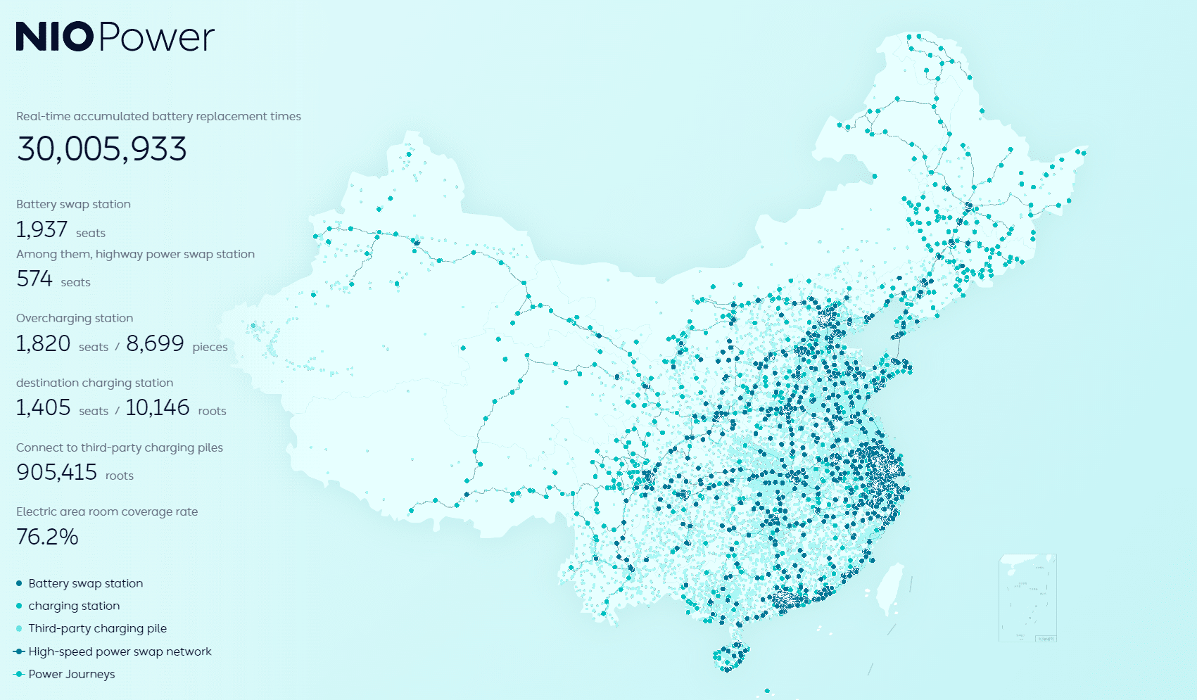 Nio surpasses 30 million battery swaps mark in China