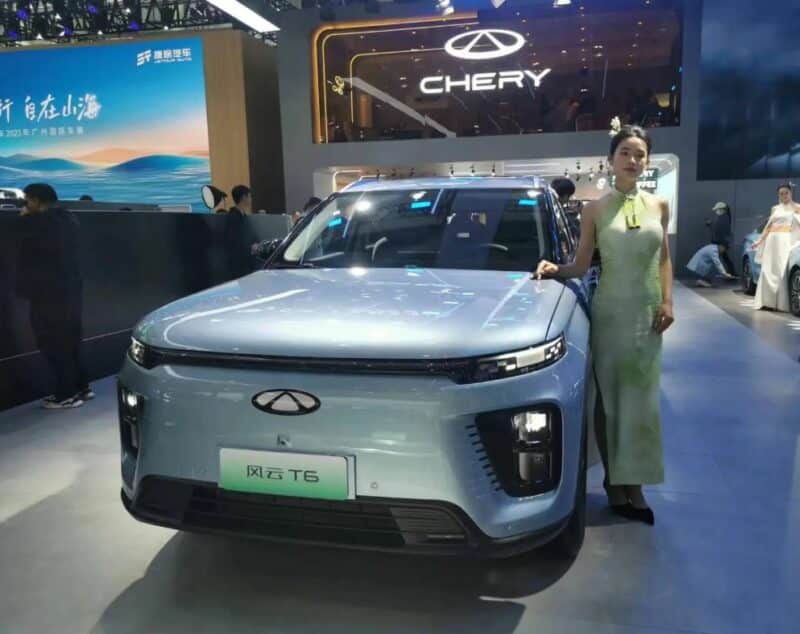 Chery Fengyun T6 SUV with BYD's FinDreams battery debuted