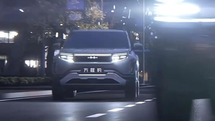 BYD's FCB Bao 3 exposed in China. Compact EV off-roader