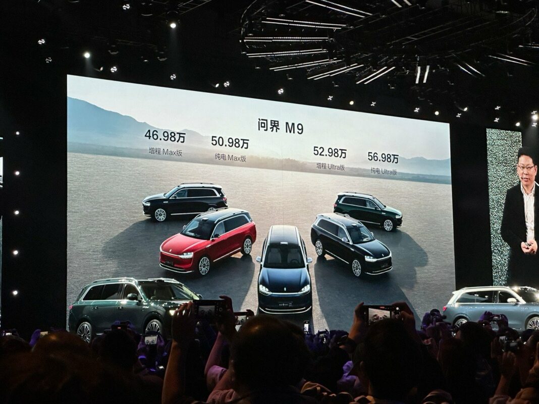 Huawei's Aito M9 launched in China at 65,750 USD. Li Auto L9 rival