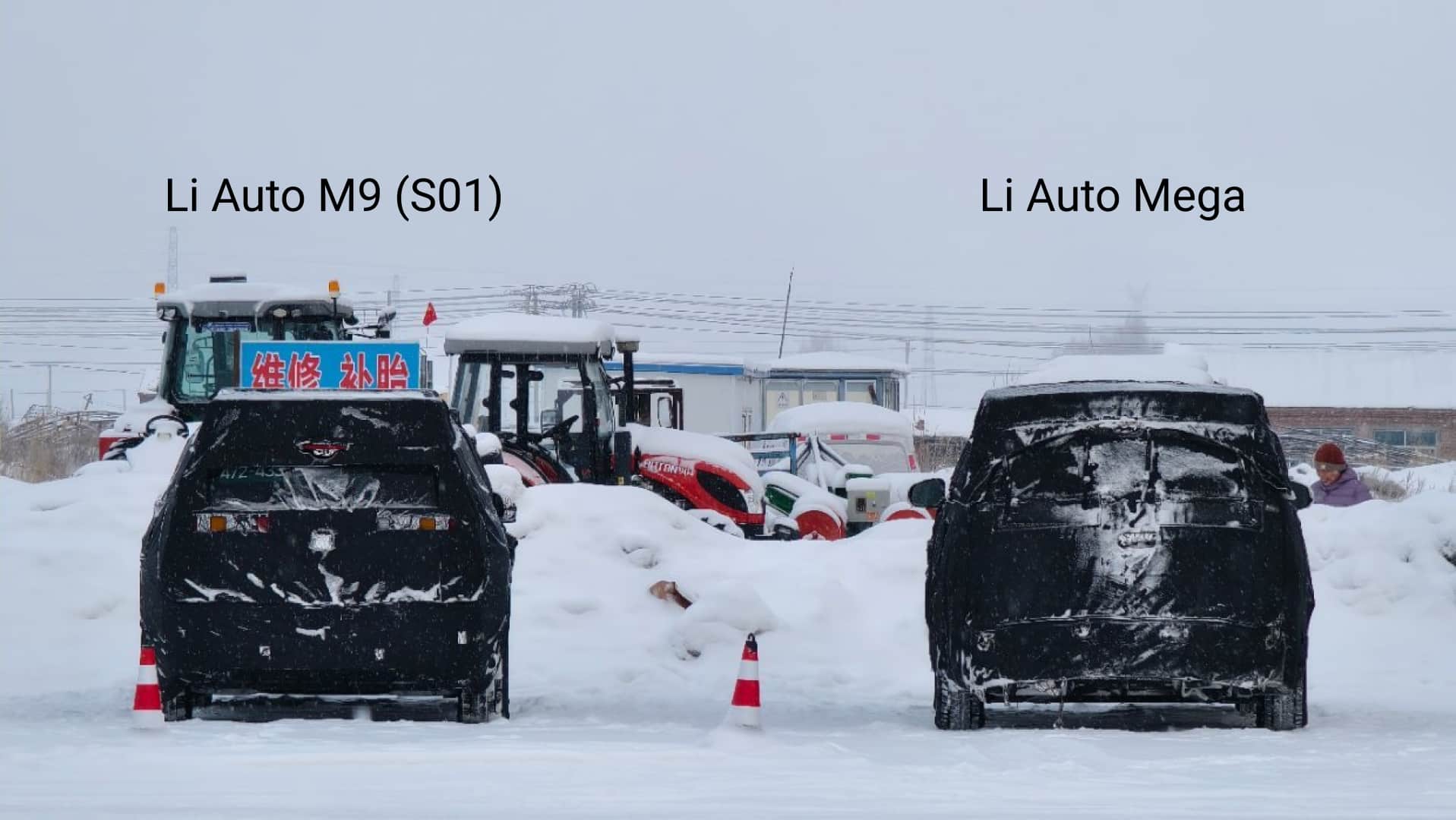 Li Auto's electric SUV undergoes winter tests. Possible name: M9