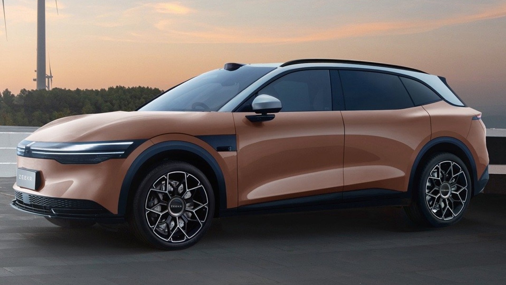 Zeekr CX1E electric SUV from Geely spotted in China