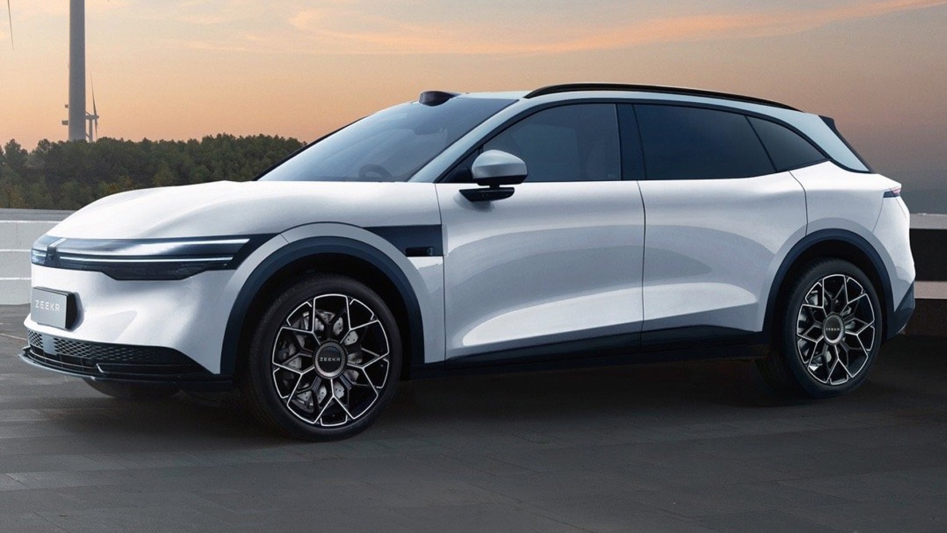 Zeekr CX1E electric SUV from Geely spotted in China