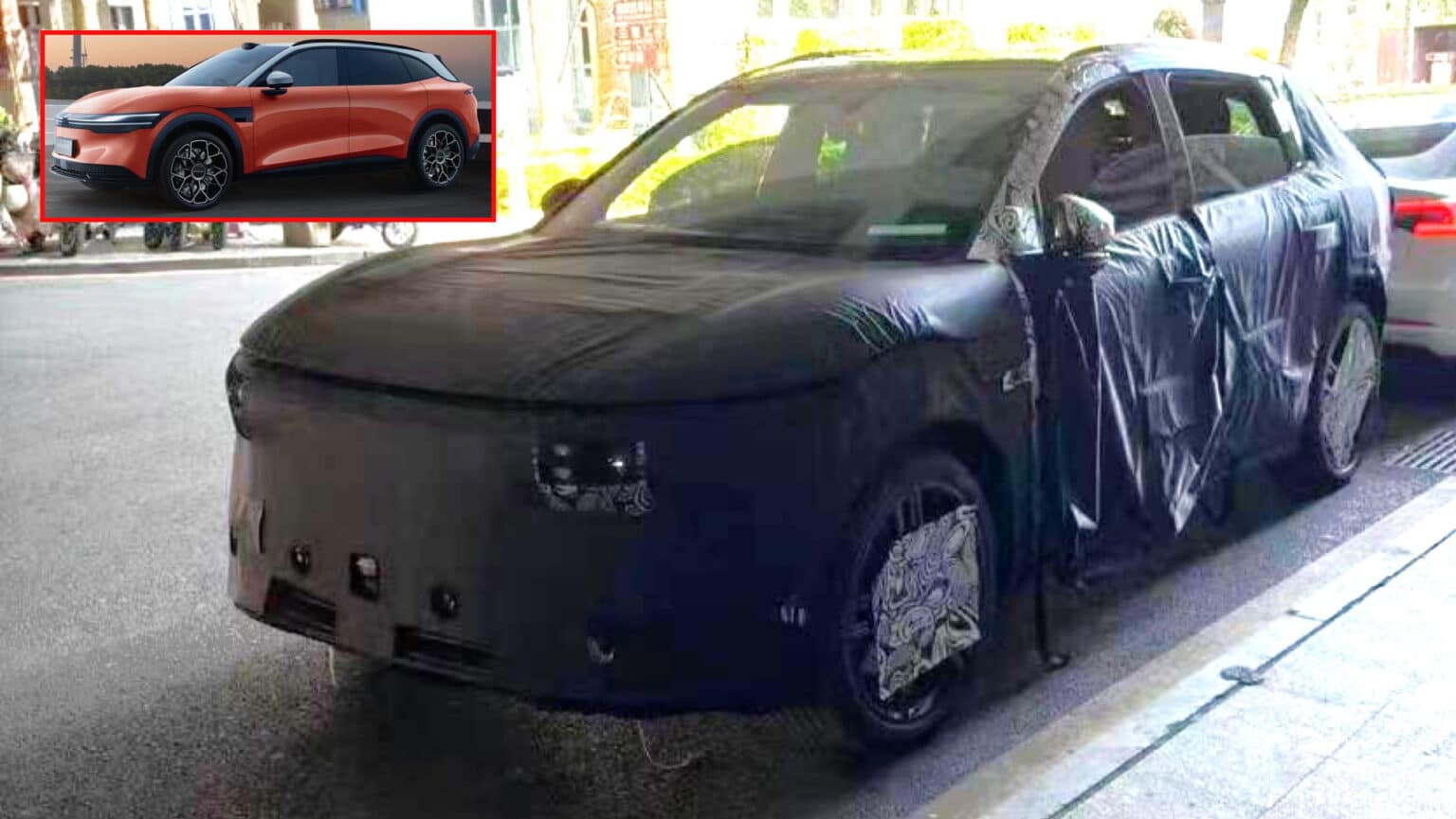 Zeekr CX1E electric SUV from Geely spotted in China