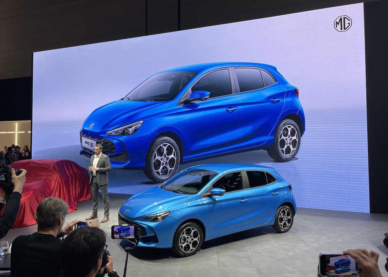 New MG 3 at Geneva has hybrid technology 2 generations ahead of Japan