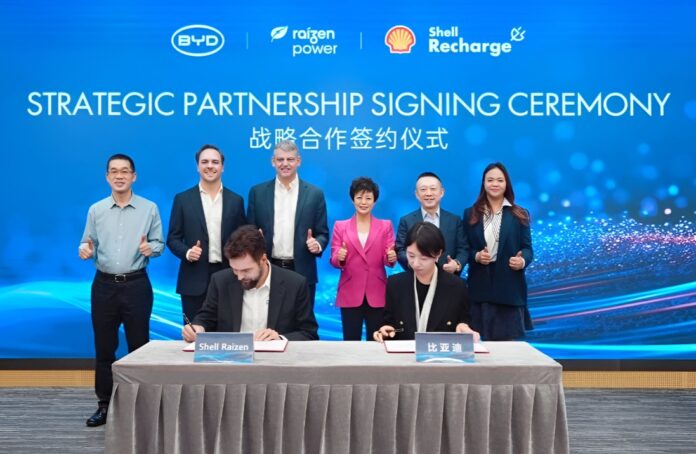 BYD and Shell's Raízen Power to expand EV charging network in Brazil