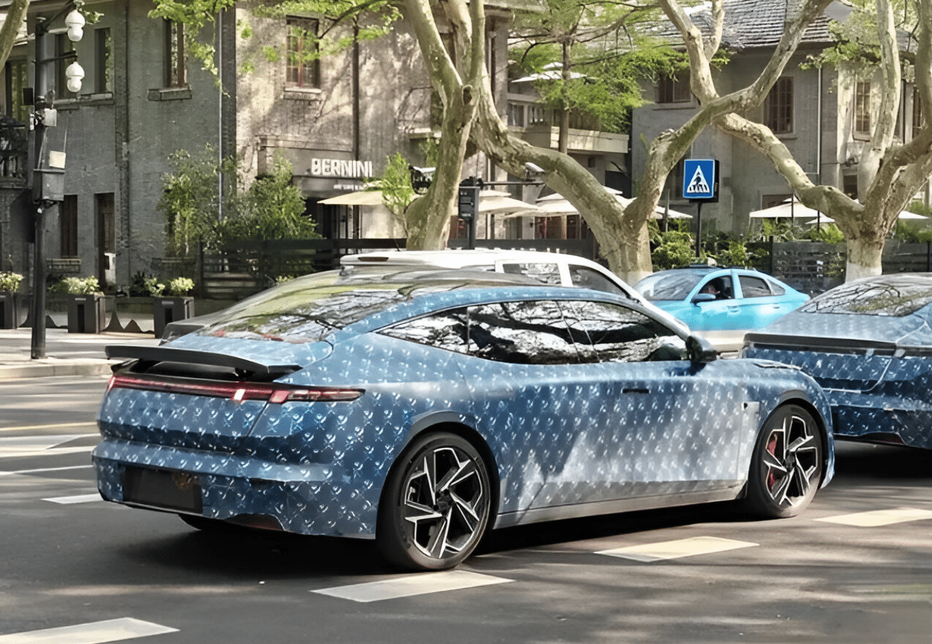 Lynk & Co Zero, quad motors with four-wheel steering, spotted on road-test