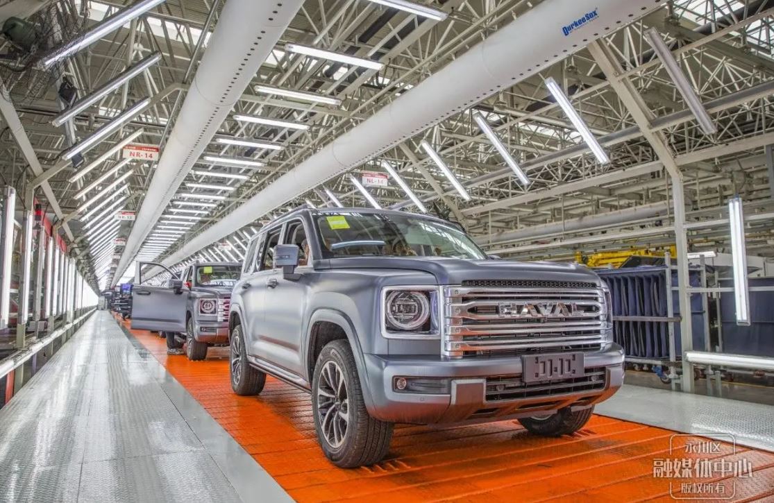 New Haval H9 rolled off production line in China
