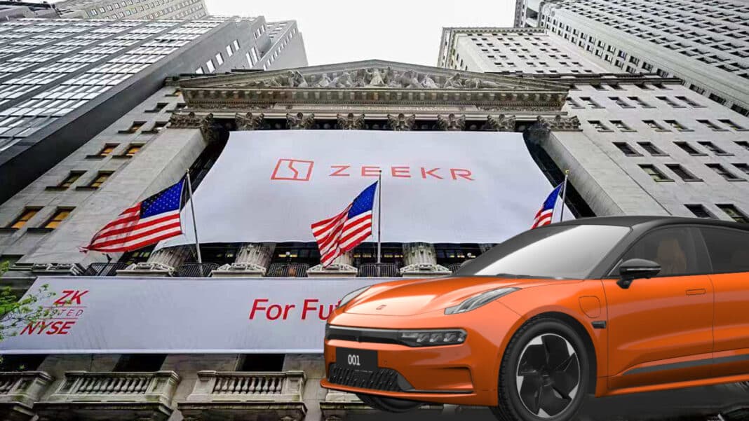 Chinese automaker Zeekr raises 441 million USD on IPO in the US