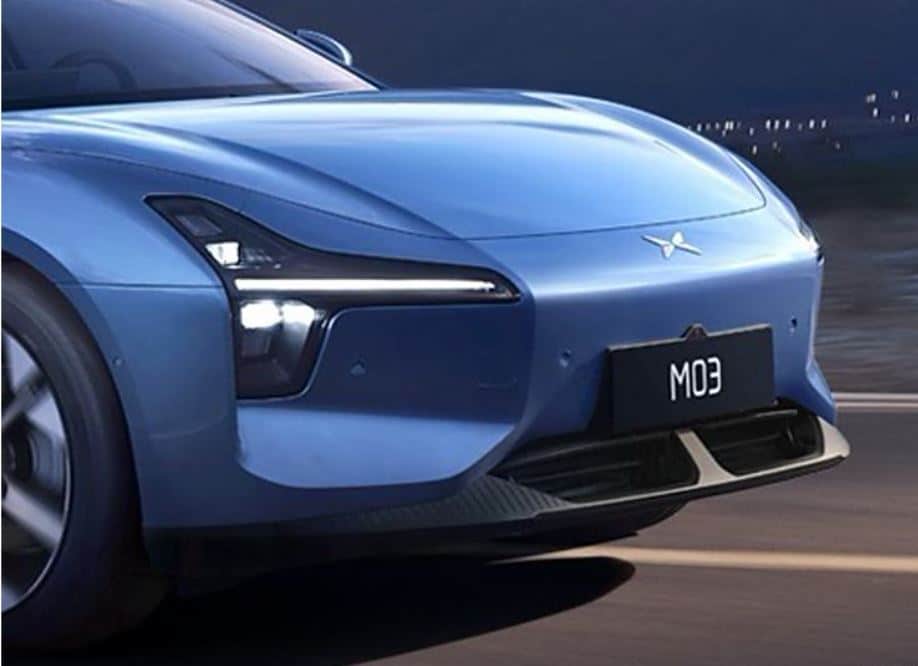 Xpeng M03 is the Mona series' first pure electric sedan