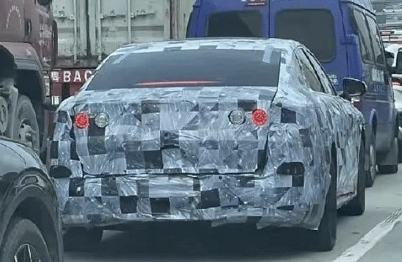 A new BYD Han spotted in China with Lidar and DM 5.0 PHEV system