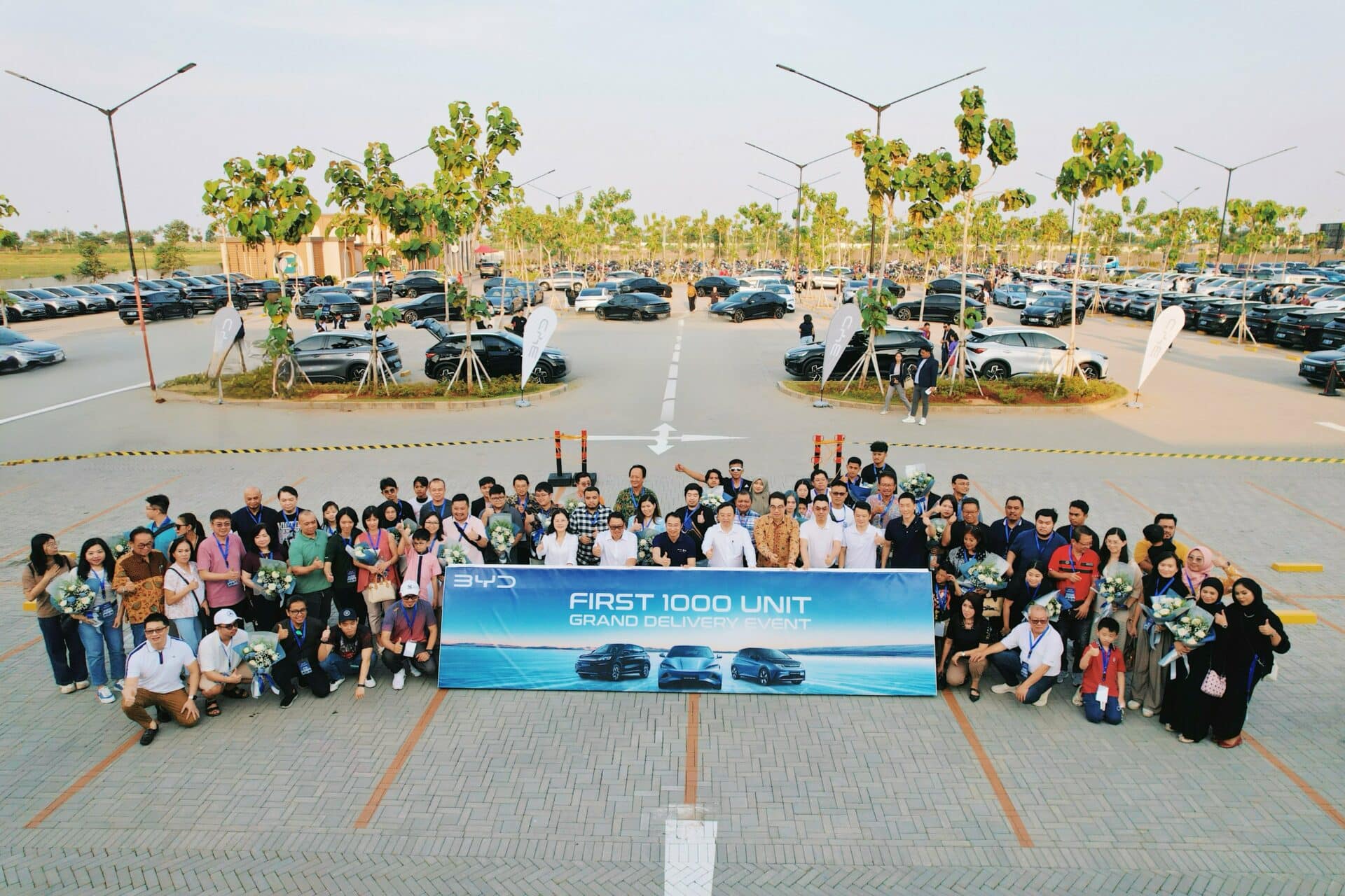 BYD delivers first 1000 vehicles in Indonesia
