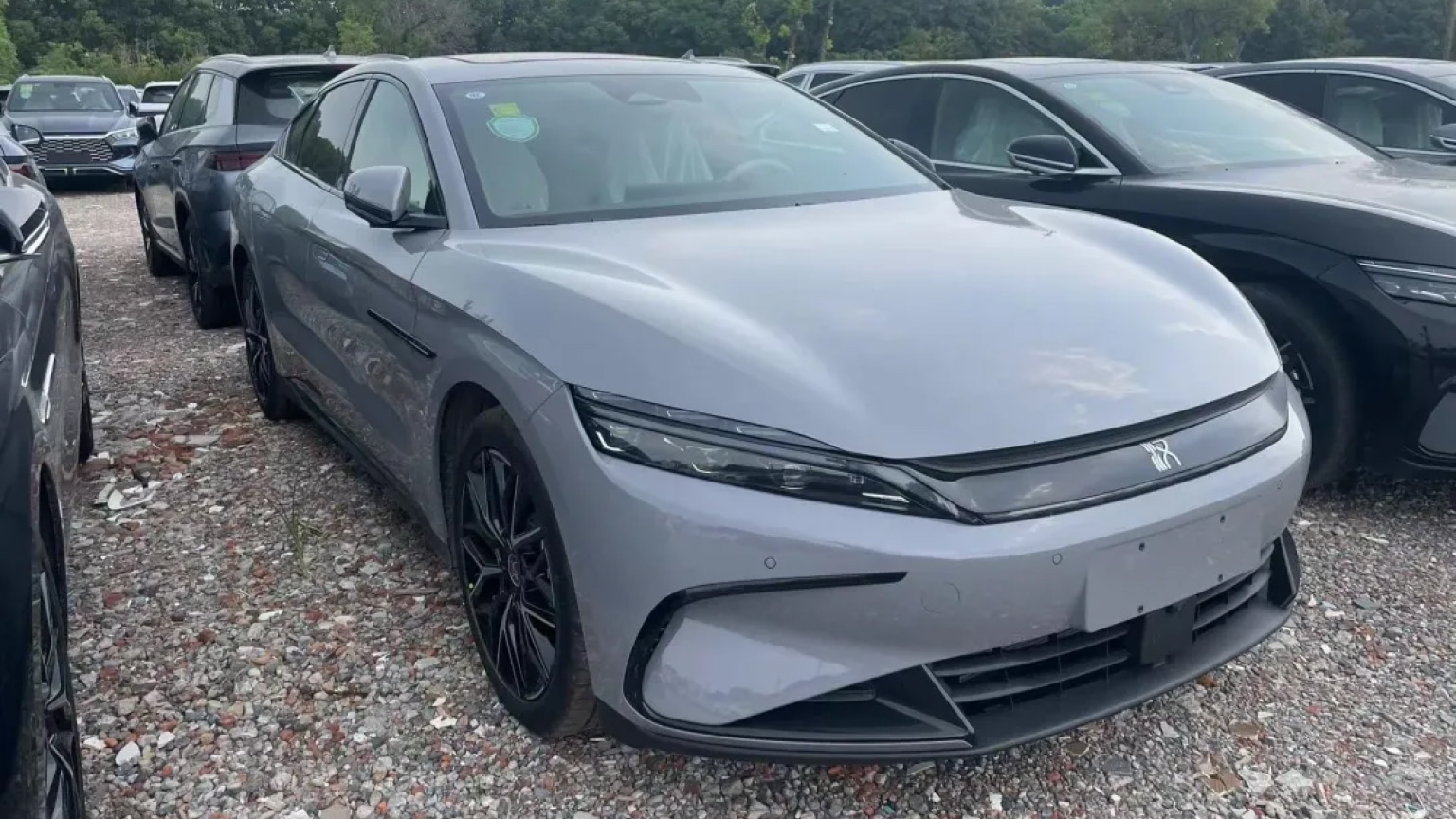 New 2025 BYD Han DM-i with Han EV face arrived at dealers