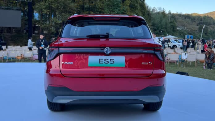 MG ES5 electric SUV enters China for 13,950 USD with subsidies