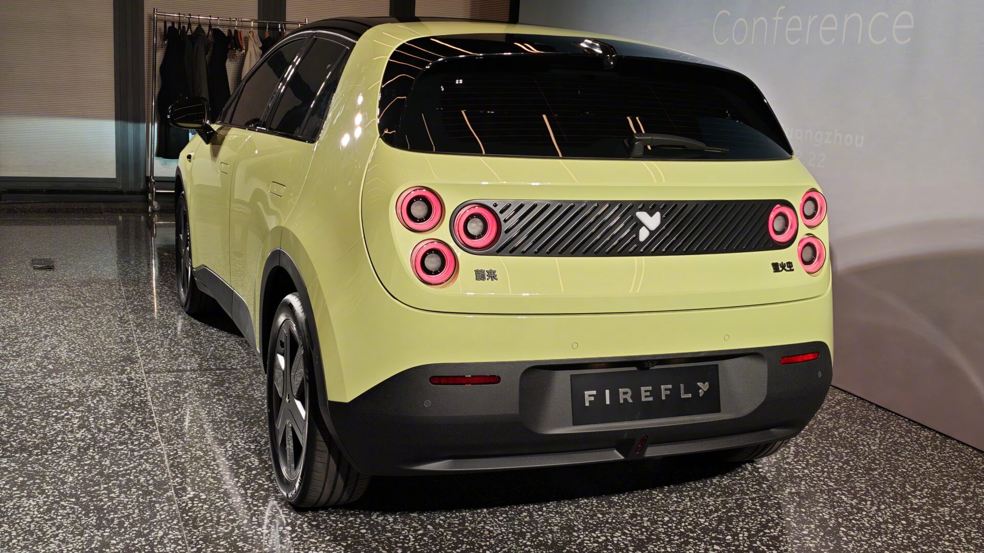 Firefly interior exposed with steering column-mounted screen