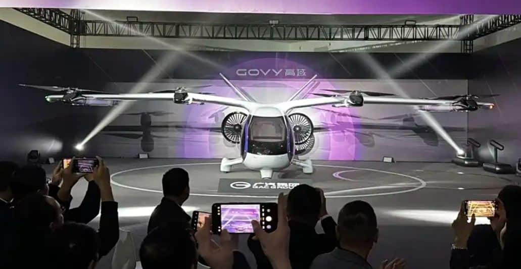 GAC unveiled Govy AirJet eVTOL under new flying car brand