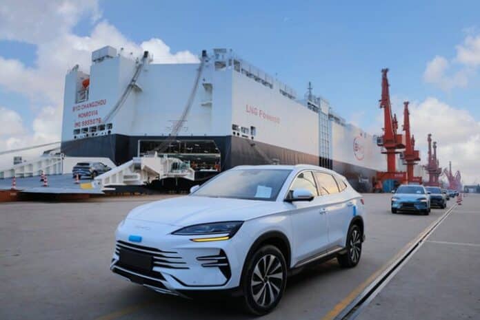 BYD’s second ro-ro ship begins operations