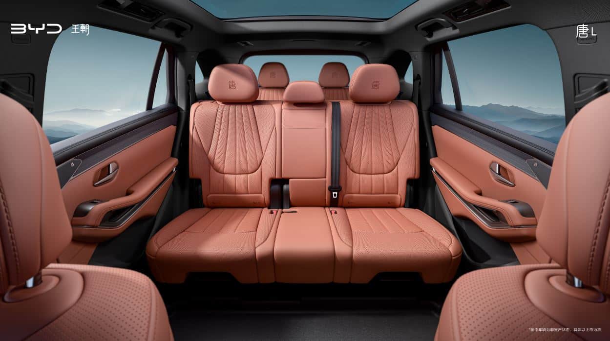BYD Tang L & Han L official interior images unveiled