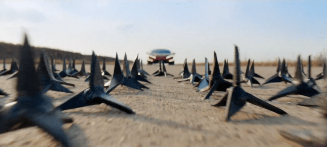 BYD's Yangwang U9 jumps over road spikes while self-driving [video]