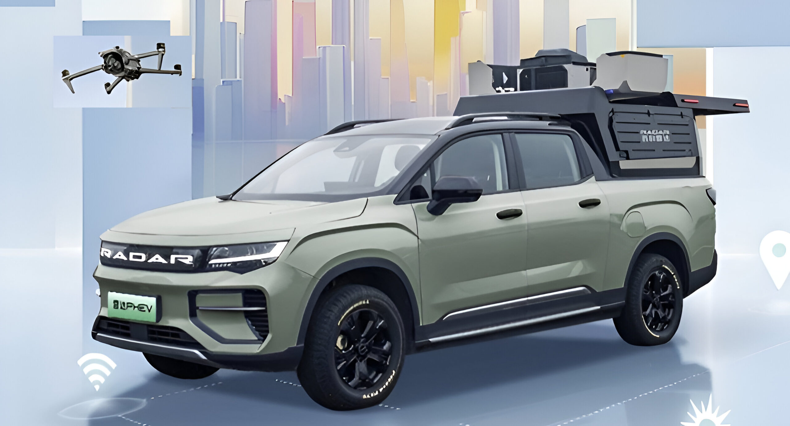 Geely's Radar hybrid pickup debuts with 3DHT gearbox and 1,000 km range ...